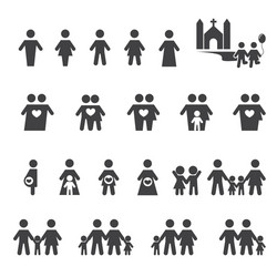 Man and woman icon Royalty Free Vector Image - VectorStock