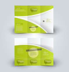 Template leaflet design with color lines Vector Image