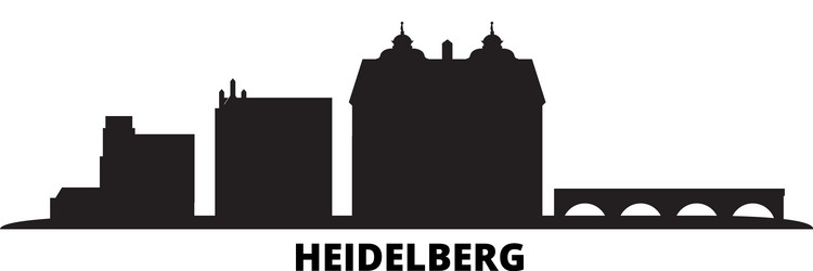 Germany heidelberg tourism landmarks city Vector Image