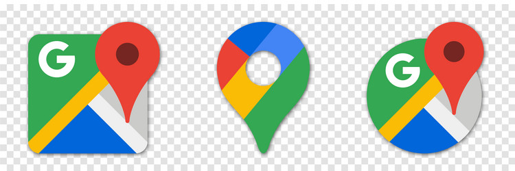 Set google maps icons Royalty Free Vector Image