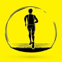 Running man Royalty Free Vector Image - VectorStock