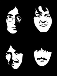 Beatles Royalty Free Vector Image - VectorStock