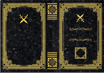 Old retro ornament frames royal golden style Vector Image