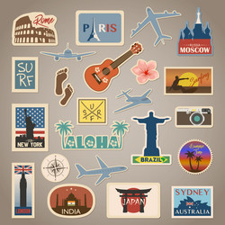 Country sticker Royalty Free Vector Image - VectorStock