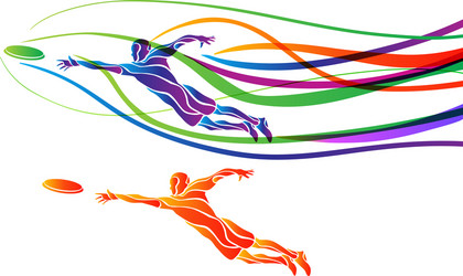 Ultimate Frisbee Layout Logo