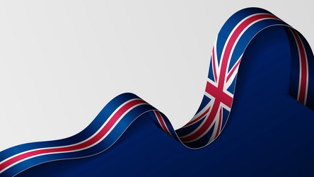 England ribbon flag background Royalty Free Vector Image