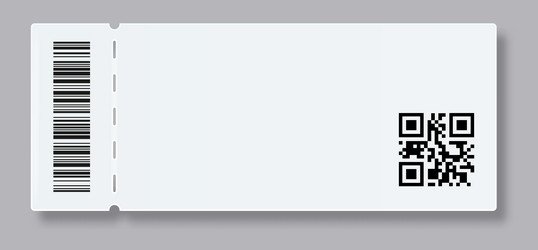 Ticket empty template concert movie theater Vector Image