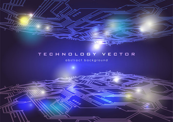 Technology abstract background hub that connects Vector Image