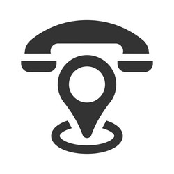 Call location icon Royalty Free Vector Image - VectorStock