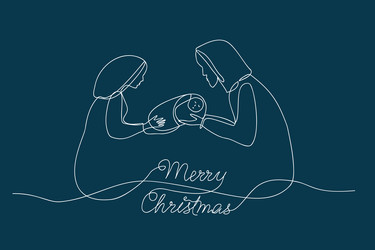 Holy family line drawing Vector Images & Graphics for Commercial Use ...