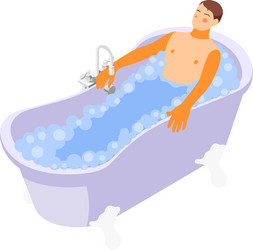 Man Taking Bath Vector Images (over 700)