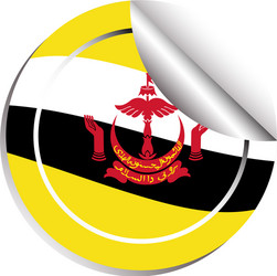 Flag of brunei Royalty Free Vector Image - VectorStock