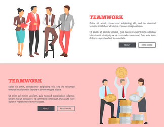 Interaction Teamwork Posters Vector Images (over 210)