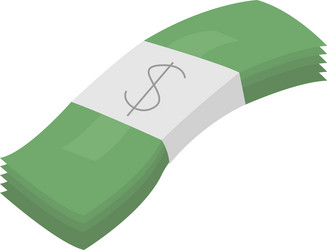 Grey dollar sign on a white background Royalty Free Vector