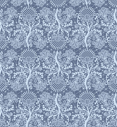 Seamless blue lace Royalty Free Vector Image - VectorStock
