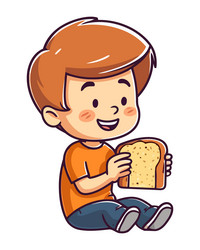 Boy Eating Food Vector Images (over 8,700)