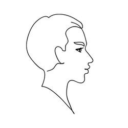 Continuous Line Drawing Man Face Vector Images (over 1,800)
