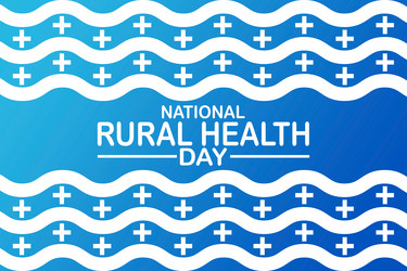 National rural health day Royalty Free Vector Image