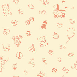 Baby seamless pattern Royalty Free Vector Image