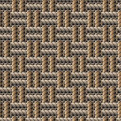 Seamless pattern with tight dense interwoven ropes