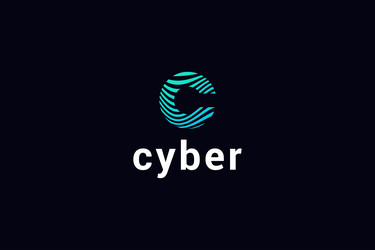 Letter c creative technological wave modern logo Vector Image