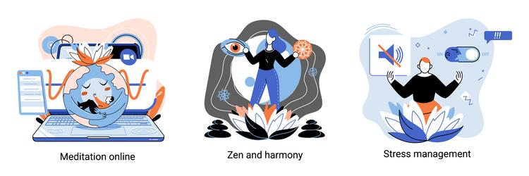 Self-management self regulation learning Vector Image