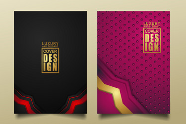 Set cover design template with luxury and elegant Vector Image