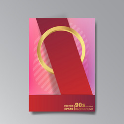 Abstract elegant luxury background gold ring Vector Image