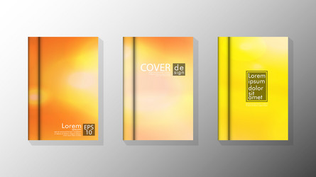 Collection book cover backgrounds Royalty Free Vector Image