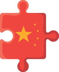 Isolated chinese map design Royalty Free Vector Image