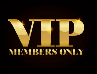 Vip member only invitation golden laurel wreath Vector Image