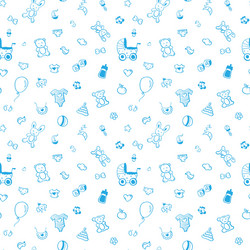 Baby seamless pattern Royalty Free Vector Image