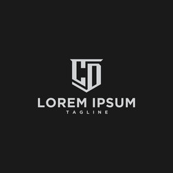 Cd triangle logo design Royalty Free Vector Image