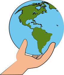 Hand drawn earth eps8 Royalty Free Vector Image