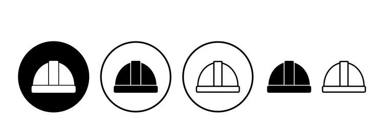 Helmet icon safety helmet icon Royalty Free Vector Image