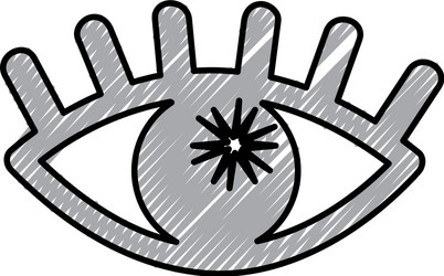 Eye view symbol icon Royalty Free Vector Image