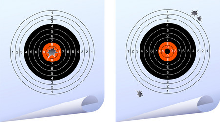 Target with bullets Royalty Free Vector Image - VectorStock