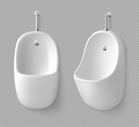 Wall mounted urinal for males Royalty Free Vector Image