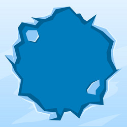 Round ice frame Royalty Free Vector Image - VectorStock