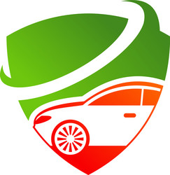 Shield car logo template creative car logo design Vector Image