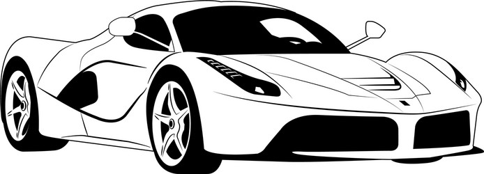 Car sketch Royalty Free Vector Image - VectorStock
