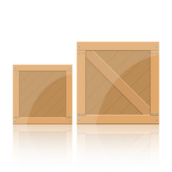 Wooden box Royalty Free Vector Image - VectorStock