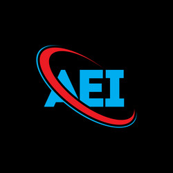 Aei logo letter design Royalty Free Vector Image