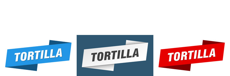 Tortilla sticker tortilla label Royalty Free Vector Image