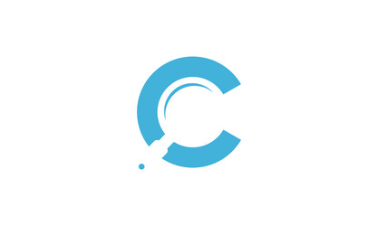 C letter overlapping logo icon Royalty Free Vector Image