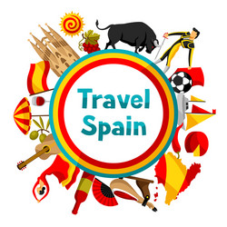Spain icons set Royalty Free Vector Image - VectorStock