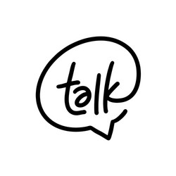 T letter talk speak logo icon Royalty Free Vector Image