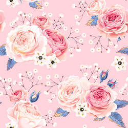 Beautiful roses seamless Royalty Free Vector Image