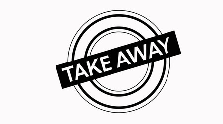 Take away icon or logo Royalty Free Vector Image