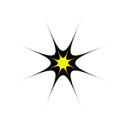 Sparkle light star logo Royalty Free Vector Image